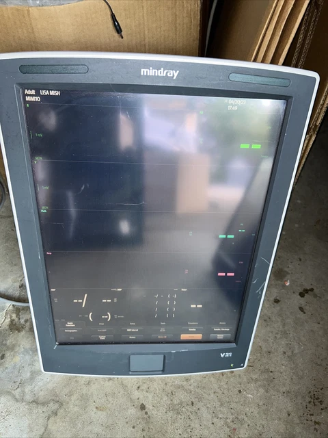 MINDRAY V21 PATIENT Monitor W V Dock 30 Day Warranty $399.00 - PicClick