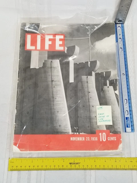 LIFE MAGAZINE ORIGINAL First Issue Full Size Vol 1 No 1 November 23 ...