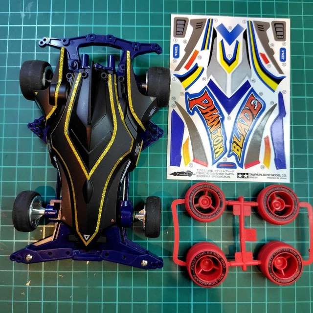 TAMIYA MINI 4WD Phantom Blade Xx Chassis Bausatz Matt Schwarz Lackiert ...