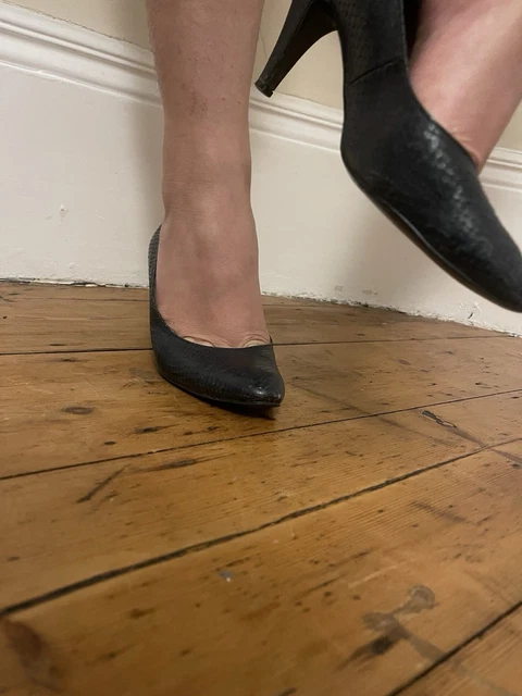 WONDERFUL SNAKE SKIN Heels Quite Worn Out £26.72 - PicClick UK