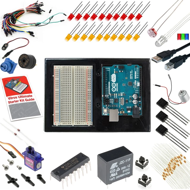 ARDUINO UNO STARTER Kit - Includes Arduino Uno R3 Board, 190 ...