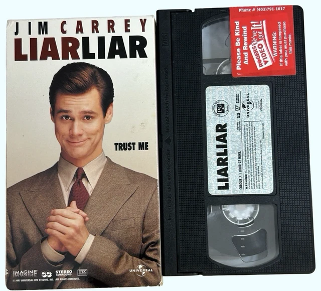 LIAR LIAR, VHS, Jim Carrey, 1997, Tested $14.99 - PicClick CA