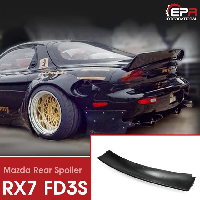 FOR MAZDA RX7 FD3S RB Style FRP Fiber Rear Spoiler Trunk Wing Aero Kit ...