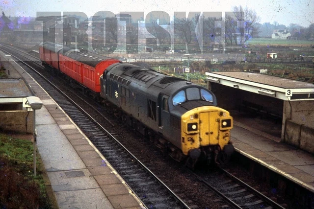 35MM SLIDE BR British Rail Diesel Loco Class 37 37102 Retford 1978 ...