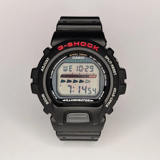 RARE VINTAGE CASIO G-Shock DW-6600 (1199) ‘American Sniper’ Watch. Red ...