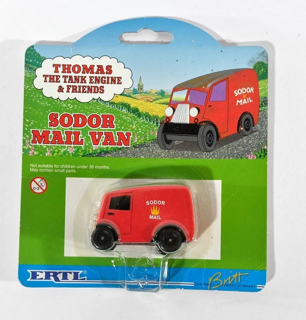 THOMAS THE TANK Engine and Friends Sodor Mail van ERTL 1999 Diecast ...