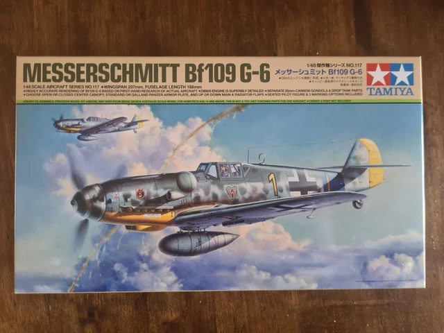 TAMIYA MESSERSCHMITT BF-109 G6 Model Kit 61117 in 1:48 Scale EUR 36,87 - PicClick FR