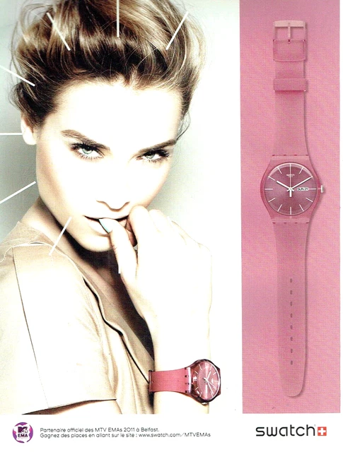 PUBLICITÉ ADVERTISING 1023 2011 Montre femme Swatch EUR 3,00 - PicClick FR