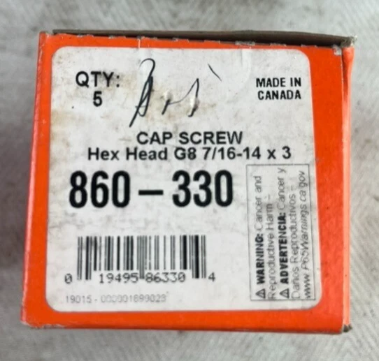 DORMAN 197-115 CAP Screw-Hex Head-Grade 8- 5/16-18 x 1-1/2 In. $50.61 ...