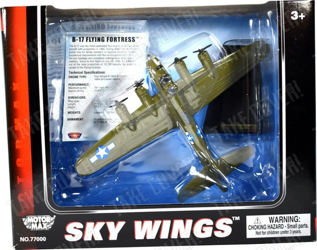 MOTORMAX SKYWINGS - B-17 Flying Fortress - USAAF Bomber - Diecast ...