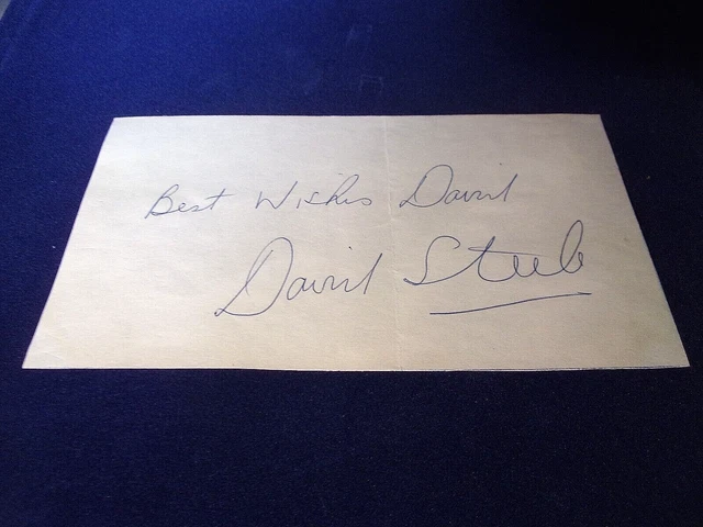 1970'S CRICKET AUTOGRAPH - David Steele Northamptonshire, Derbyshire ...