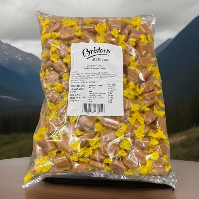 BRISTOWS VANILLA FUDGE Pick N Mix Sweets Candy Party Stocking Filler ...