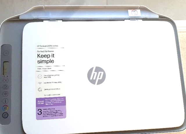 HP DESKJET 2800E All-in-One Wireless Inkjet Printer - White Grey £5.45 ...
