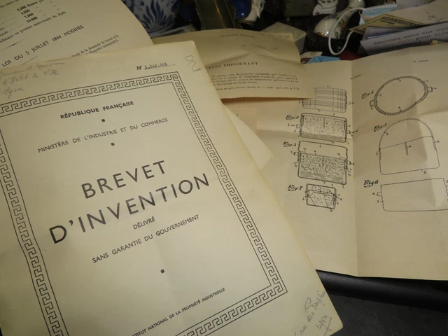 ANCIEN BREVERT D inventeur invention annee 1958 industrie ? EUR 15,00 ...