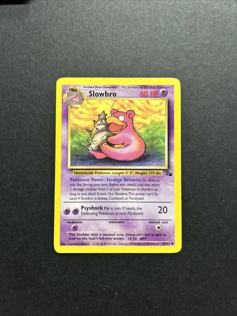 SLOWBRO 43/62 POKÉMON TCG Pokémon Card (MYREF#1) £0.99 - PicClick UK