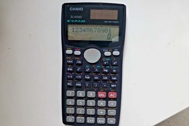 CASIO FX-115MS BLACK Scientific Calculator 11 Number Display £7.04 ...