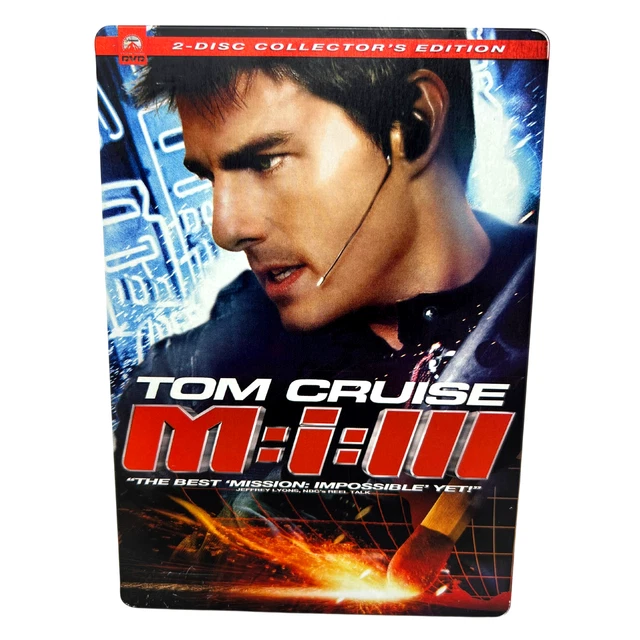 MISSION IMPOSSIBLE III (DVD) Tom Cruise Action Movie Steelbook Edition ...