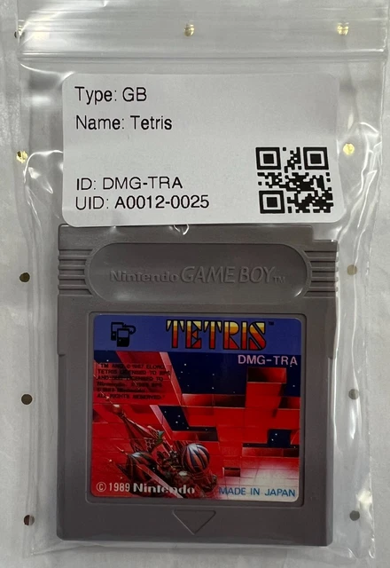 GAME BOY GB - Tetris V1.1(DMG-TRA) - Japanese - Cartridge Only - US ...