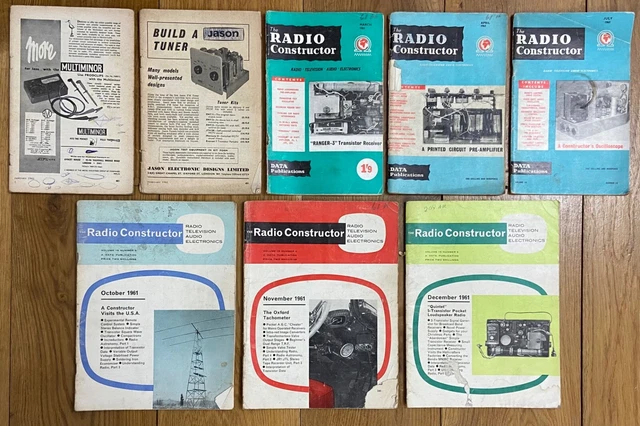 THE RADIO CONSTRUCTOR Magazine 1961 - 8 Issues - Used £37.12 - PicClick UK