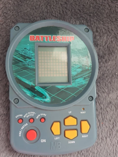 VINTAGE ELECTRONIC HANDHELD Battleship Game Classic 1998 MB Hasbro ...