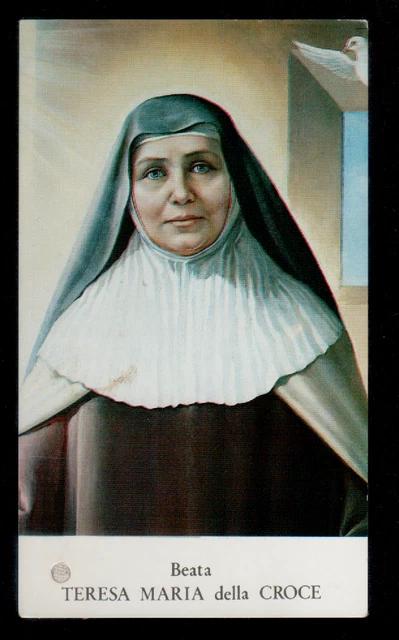 SANTINO HOLY CARD RELIQUIA RELIC BEATA TERESA MARIA DELLA CROCE MANETTI ...