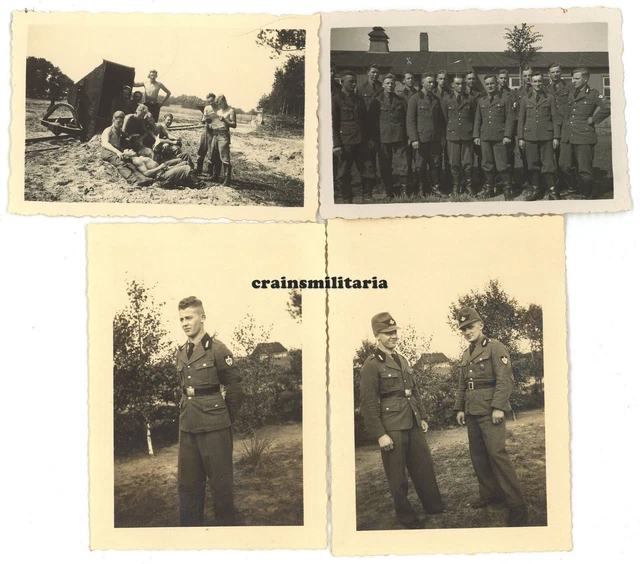 4X ORIG. FOTO Arbeitsmann RAD-Abteilung 6/191 in Lager FRIESOYTHE ...
