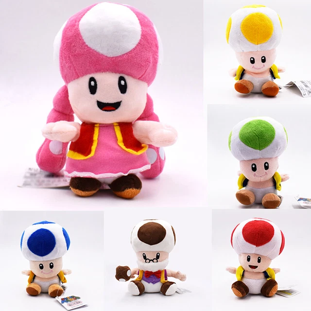 SUPER MARIO BROS Captain Toad Toadette Plush Doll Stuffed Toys Xmas ...