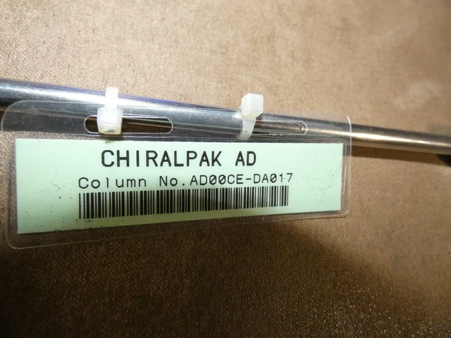 AD17 USED HPLC Chiral Daicel Column Chiralpak AD 250mm, new list price ...