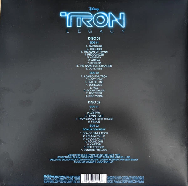 DAFT PUNK TRON: Legacy (Vinyl Edition Motion Picture Soundtrack) - LP ...