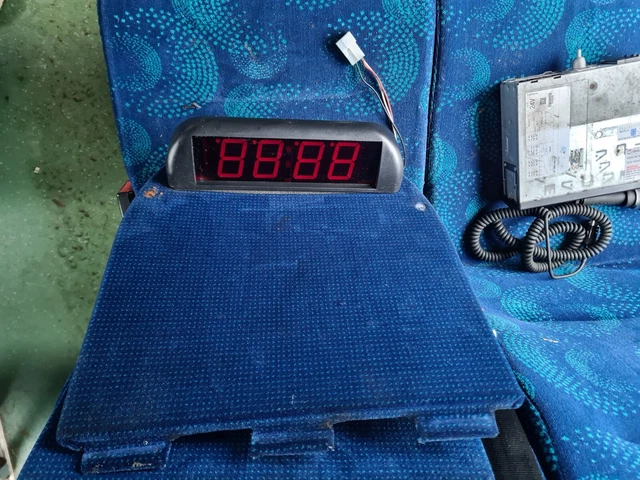 SCANIA IRIZAR COACH passenger digital clock. Complete with fabric panel ...