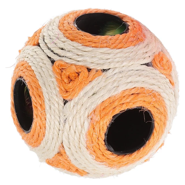 PET CAT KITTEN Playing Ball Chew Ratting Toys with Sisal Rope Ball $20. ...