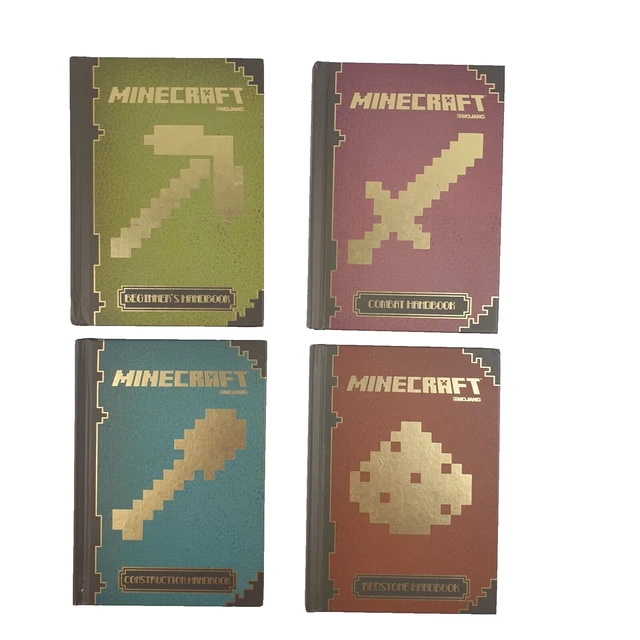 MINECRAFT HANDBOOKS BY Mojang x 4, Beginners/Combat/Construction ...