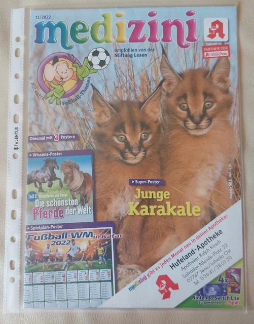 MEDIZINI NR. 11/2022 Apothekenzeitschrift mit Super- Poster Junge ...