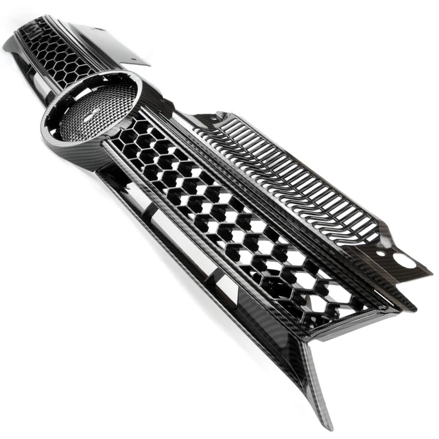 VW GOLF MK6 Tdi Honeycomb Grille Gti Style Carbon Fibre Top Radiator ...