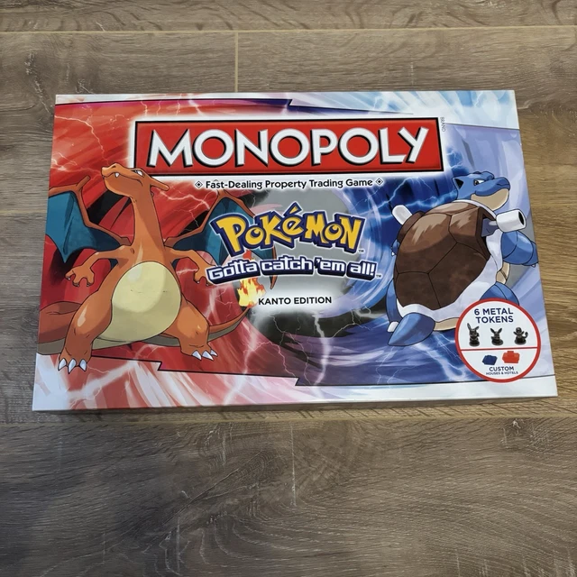 POKEMON MONOPOLY BOARD game MINT Gotta Catch Em All Kanto Edition £17. ...