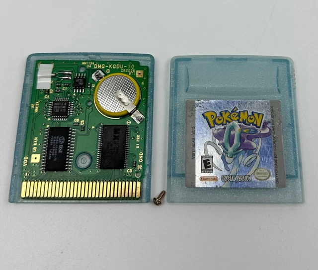 POKEMON: CRYSTAL VERSION (Game Boy Color, 2001) New Save Battery ...