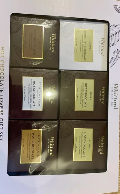 WHITTARD HOT CHOCOLATE Lover Gift Set 6x 140g £22.00 - PicClick UK