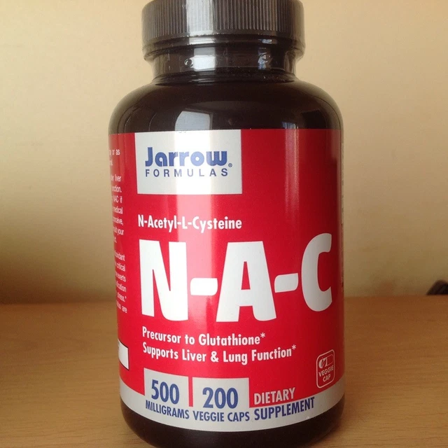 JARROW NAC N-ACETYL -L- Cysteine 200 Vegicaps £10.78 - PicClick UK