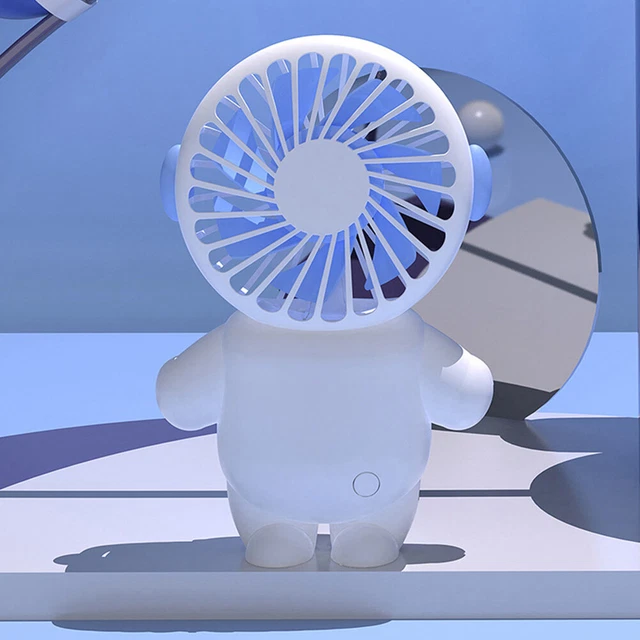 USB ASTRONAUT MINI Fan Rechargeable Spaceman Small Fan 3 Speeds Cool ...