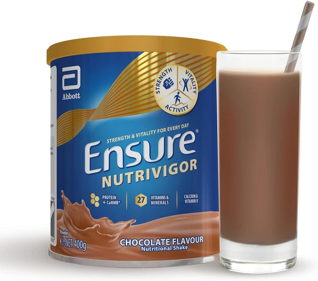 ENSURE NUTRIVIGOR NUTRITIONAL Shake – Chocolate Flavour – 400G – Food ...