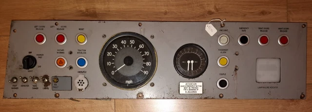 DRIVER'S CAB DESK panel from a Class 507 unit 507023 £478.20 - PicClick UK