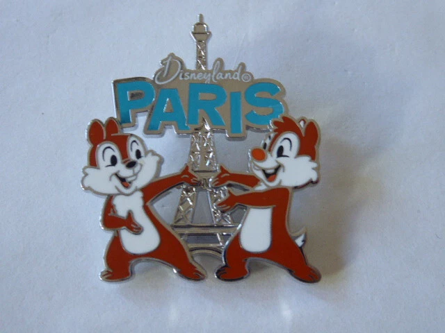 DISNEY TRADING PINS 162936 Chip And Dale Logo Disneyland Paris Eiffel ...