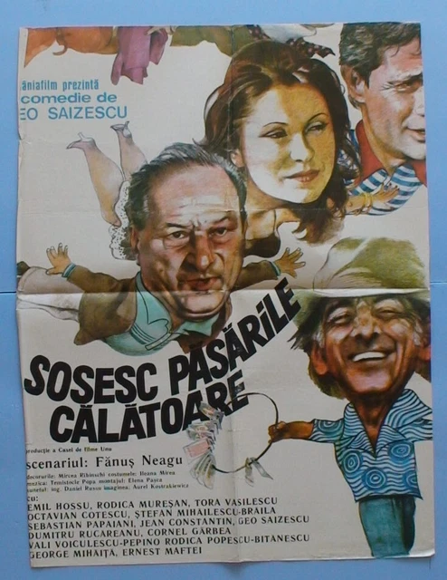 MOVIE POSTER=SOSESC PASARILE calatoare(2)2688(Emil Hossu, Rodica ...