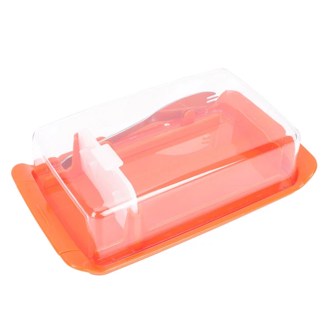 PLASTIC BUTTER KEEPER Rectangular Cheese Container Butter Box £20.49 ...