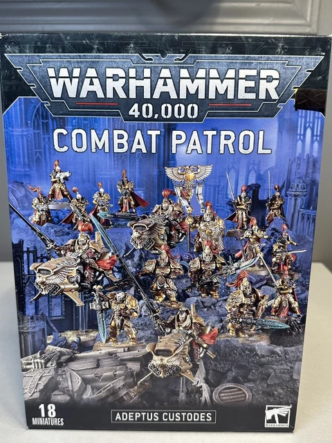 WARHAMMER 40K COMBAT Patrol Adeptus Custodes 18 miniatures RPG DnD ...