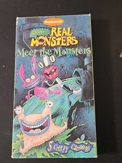 AAAHH REAL MONSTERS Meet the Monster VHS 1997 Nickelodeon Children Kids ...