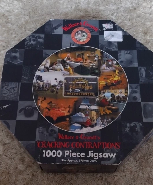 RAVENSBURGER WALLACE & Gromit Cracking Contraptions 1000 Piece Jigsaw ...