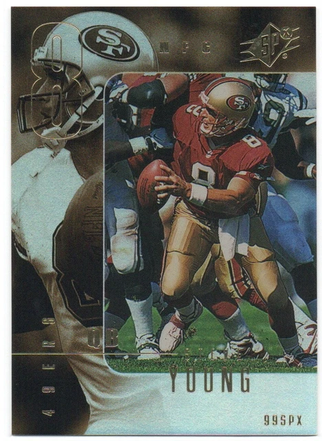 STEVE YOUNG 1999 SPx #76 49ers de San Francisco Hall of Fame EUR 3,32 ...