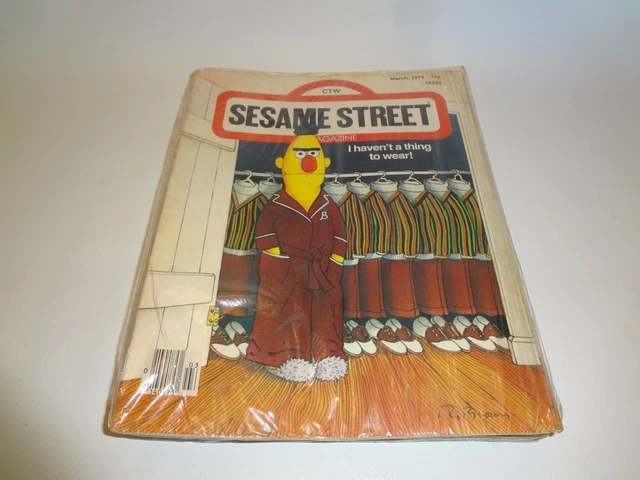 SESAME STREET MAGAZINE March 1979, still in the shrink wrap. £9.36 ...
