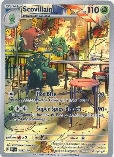 SCOVILLAIN - 202/198 Illustration Rare Scarlet & Violet Base Set ...